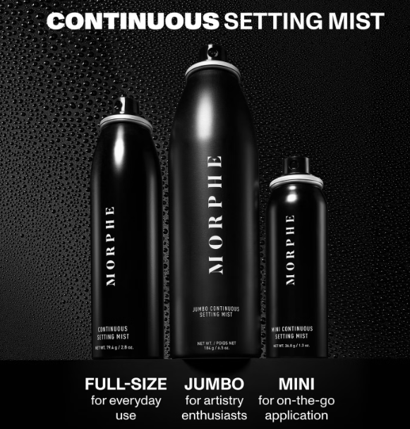 Morphe Continuous Setting Mist 79.4g - Glow N Go