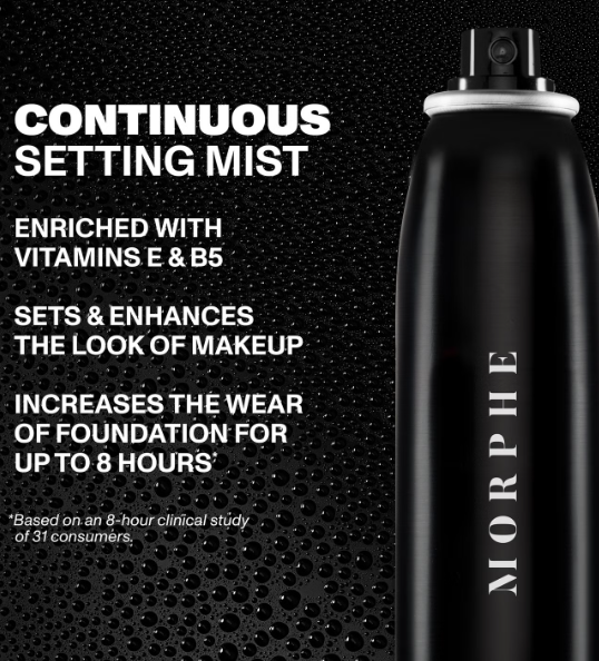 Morphe Continuous Setting Mist 79.4g – Glow N Go